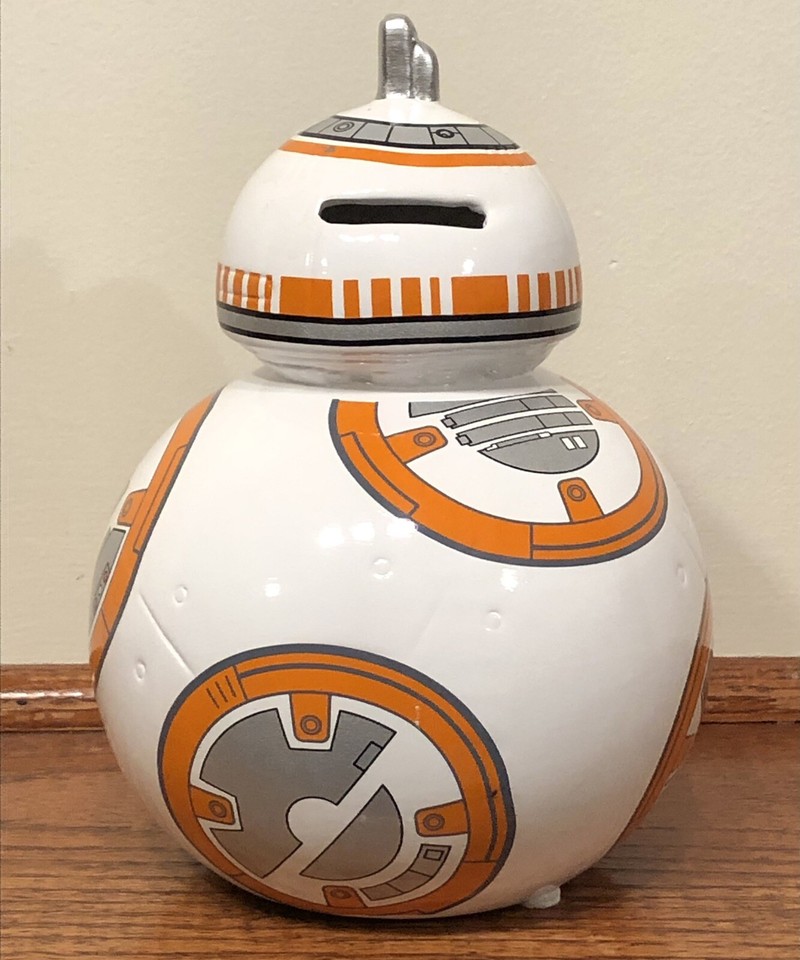 Disney Star Wars BB8 Ceramic / Porcelain Coin Bank FAB Starpoint Lucas ...