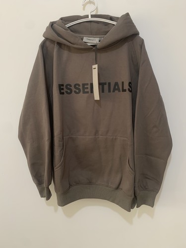 ESSENTIALS Brown Crop Sweatshirt Hoodie Women’s Size Small | eBay