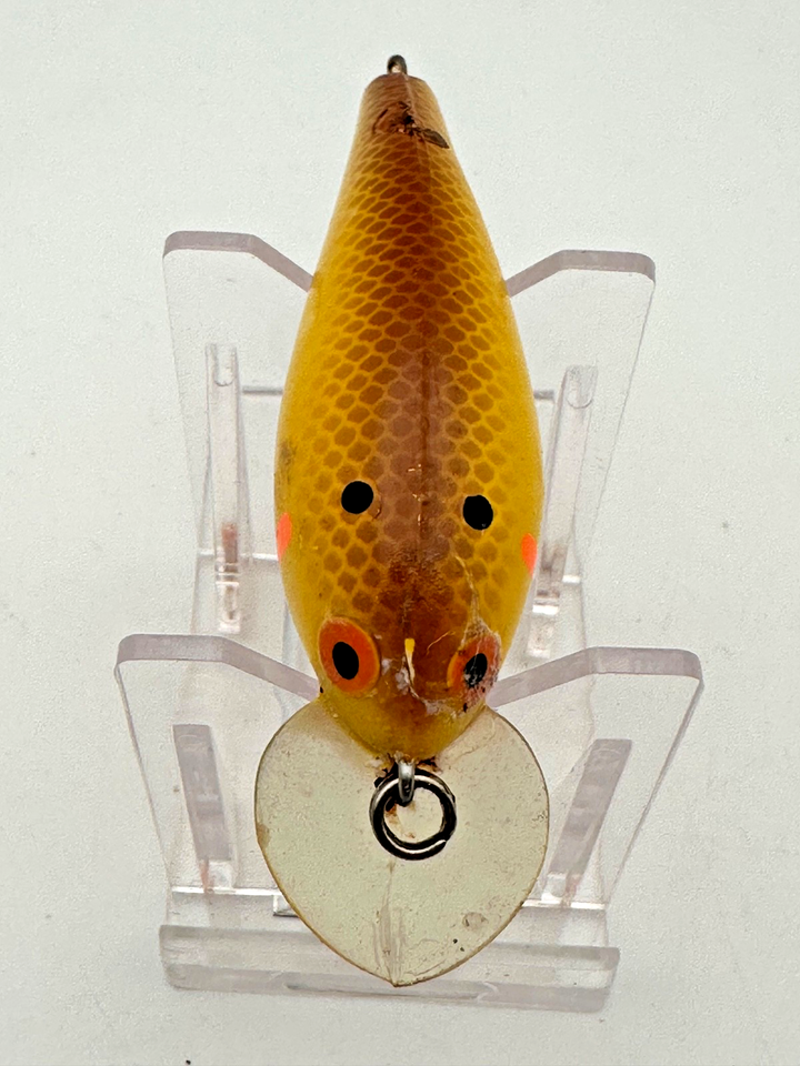 VTG Bomber Bait Co Fishing Lure Yellow Orange 3" Deep Runner w/ Box ...
