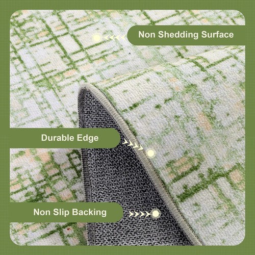 HOMBYS 10x14ft Modern Sketch Area Rug for Living Room Bedroom, Large ...