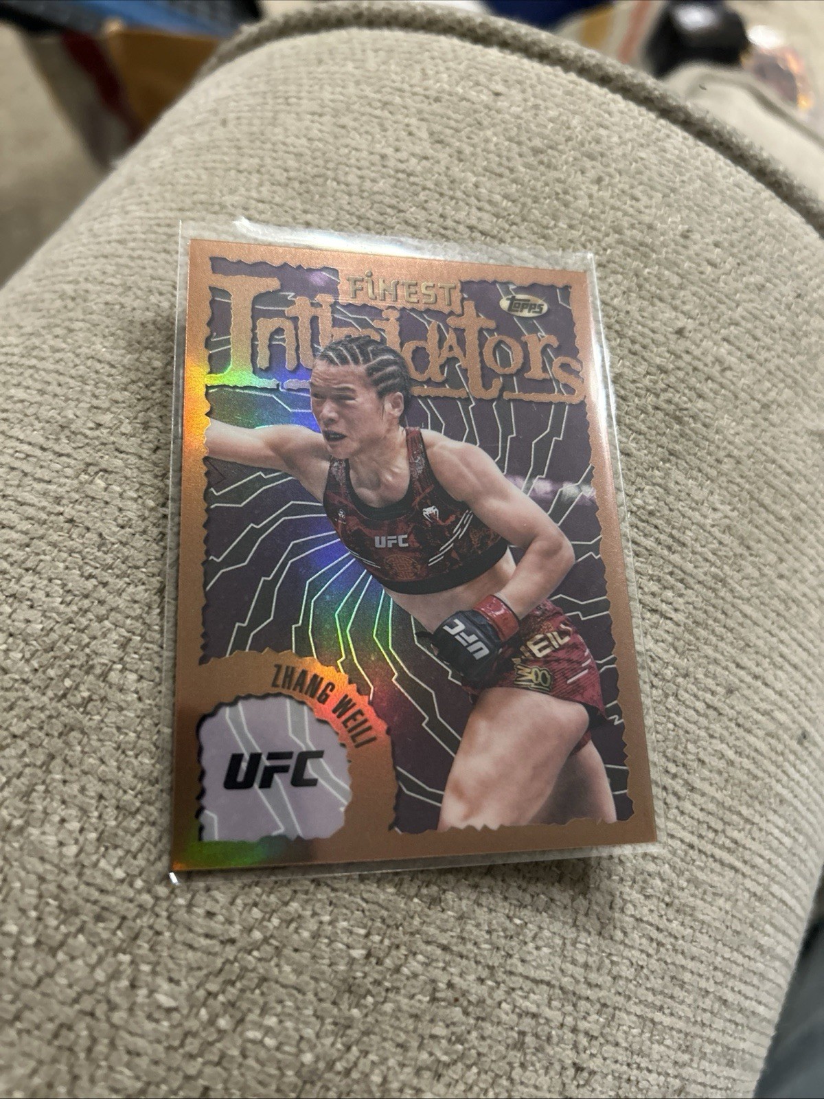 Zhang Weili 2024 Topps Finest UFC #HDL-20 Headliners - Die-Cut ...