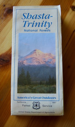 1997 Shasta-Trinity National Forest Topo Map California | eBay