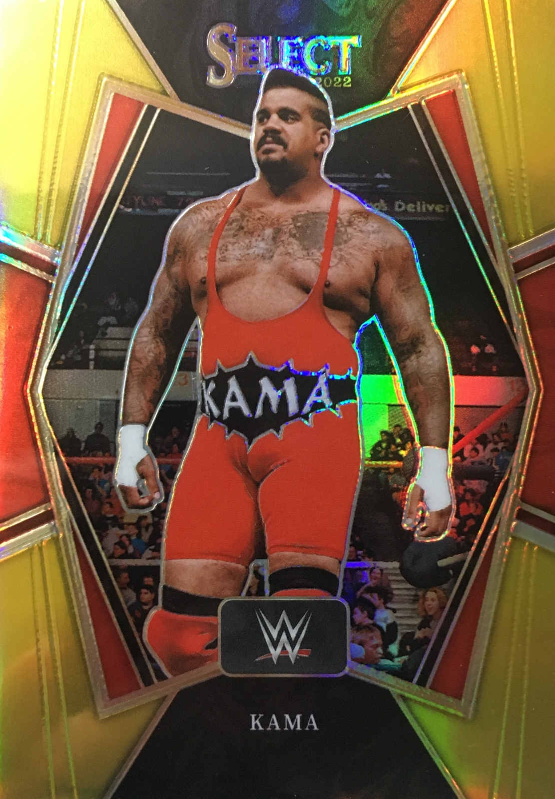 Kama Gold Prizm Parallel /10 Panini WWE 2022 Select Free Shipping! | eBay