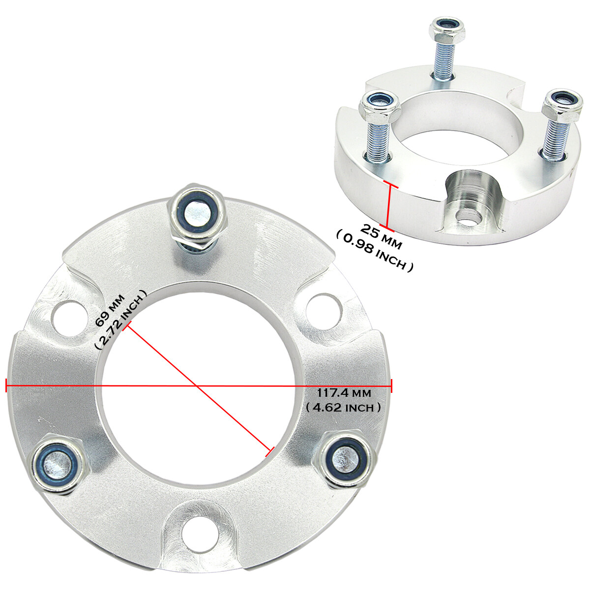 25 Front Coil Strut Shock Spacer Lift Kit For Ford Ranger T6 PXIII 4WD ...