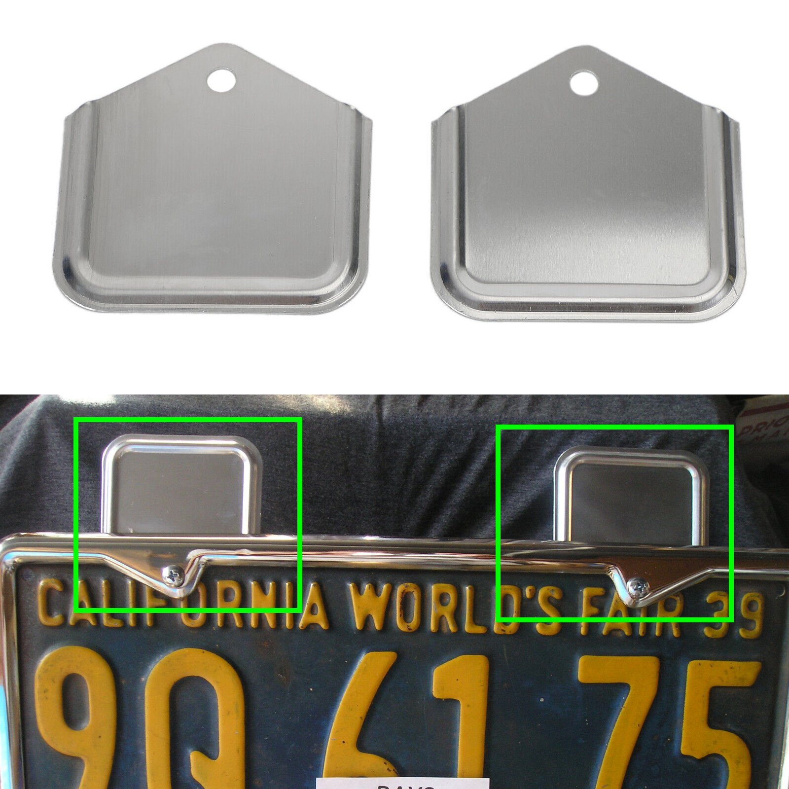 2PCS New Vintage Style California License Plate Year & Month Tag Holder ...