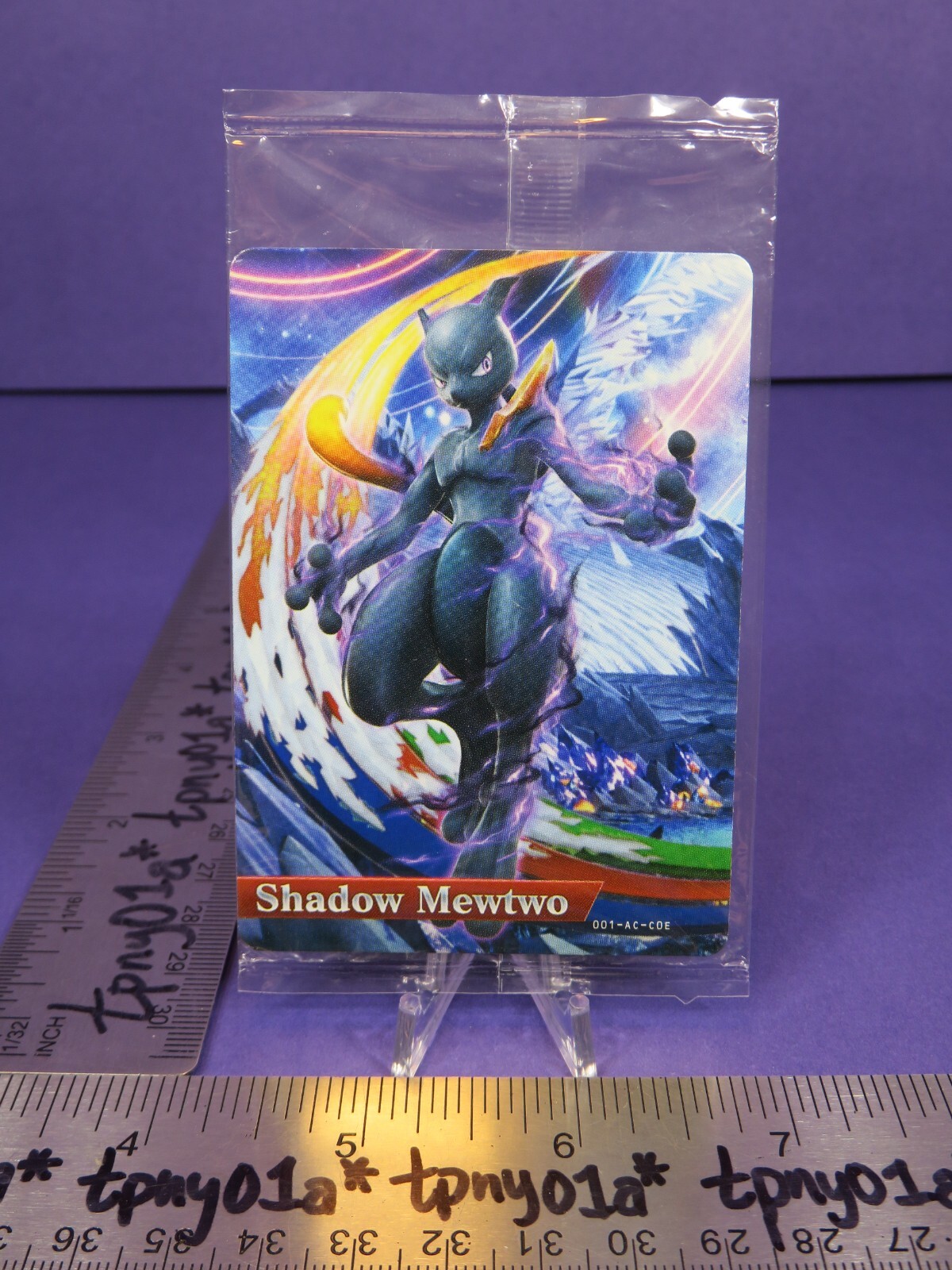 PICK: 2016 Pokémon PROMO Shadow Mewtwo Nintendo Amiibo Card AUTHENTIC ...