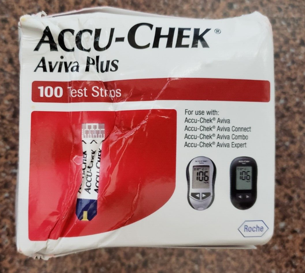 100 Accu Chek Aviva Plus Test Strip 10/24 exp 10/2024 | eBay