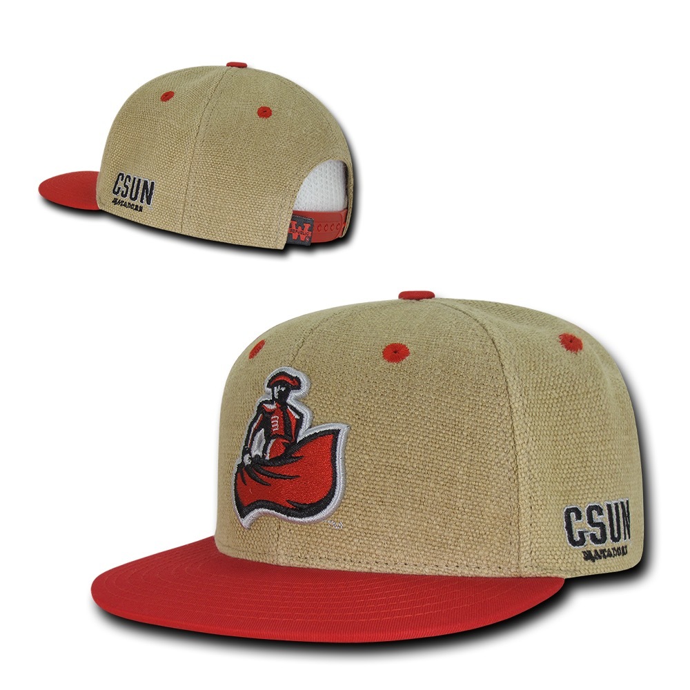 NCAA CSUN Cal State Northridge University Matadors Heavy Jute Snapback ...
