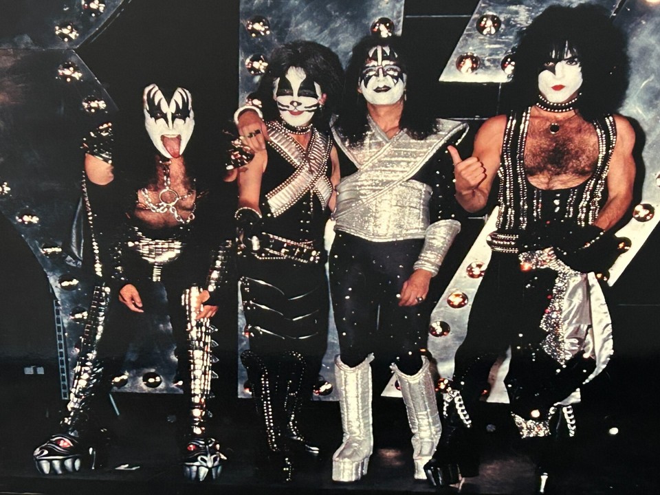 KISS Photo Poster Display 23x19 Reunion Tour Press Conference Vintage ...