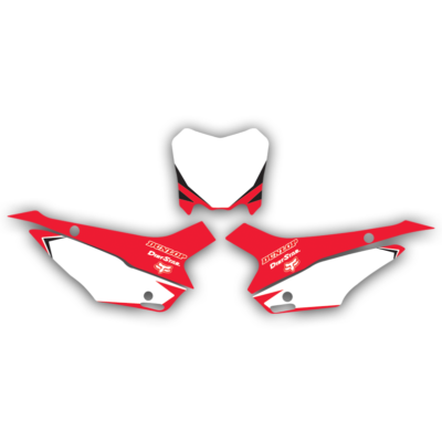 2013-2018 HONDA CRF 110 GRAPHICS CRF110 RED / BLACK MOTOCROSS DECALS ...
