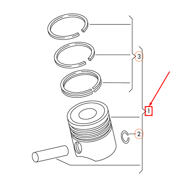Audi A1 8x Engine Piston Complete 03C107065CK OEM for sale online | eBay
