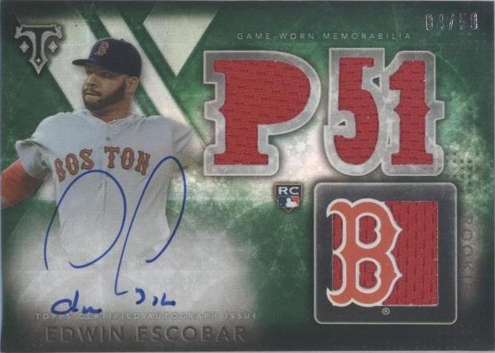 2015 Topps Triple Threads - Rookies and Future Phenoms Edwin Escobar ...