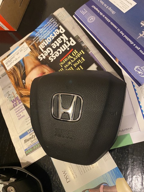 2016-2019 Honda Civic Left Driver Steering Wheel Airbag OEM Black 16 17 ...