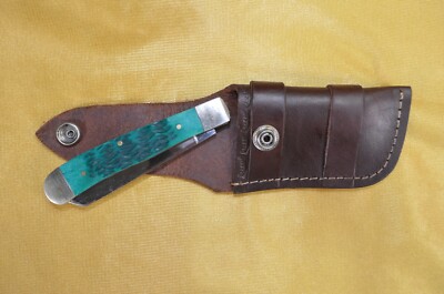 Real Leather Knife Belt Holster Horizontal Sheath US Made For 4 ...