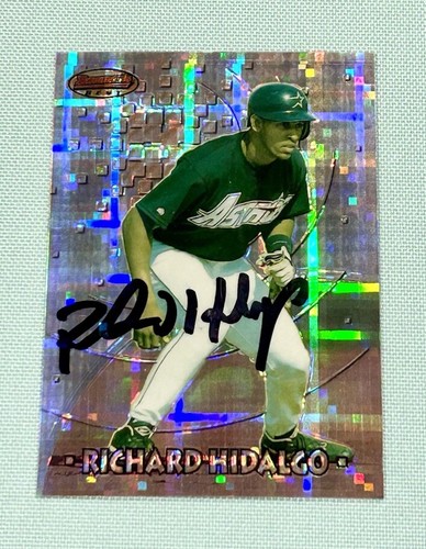 Richard Hidalgo 1997 Bowmans Best Atomic Refractor Signed Autograph ...