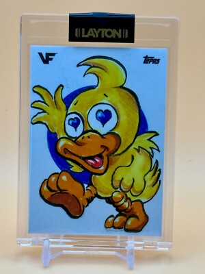 2025 Topps Chrome VeeFriends DECISIVE DUCK Sketch Card by Floydman 1/1 ...