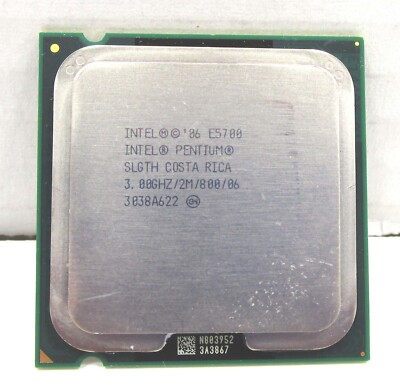 INTEL Pentium Dual Core E5700 Processor @ 3.00GHz 2MB 800MHz LGA775 SLGTH | eBay