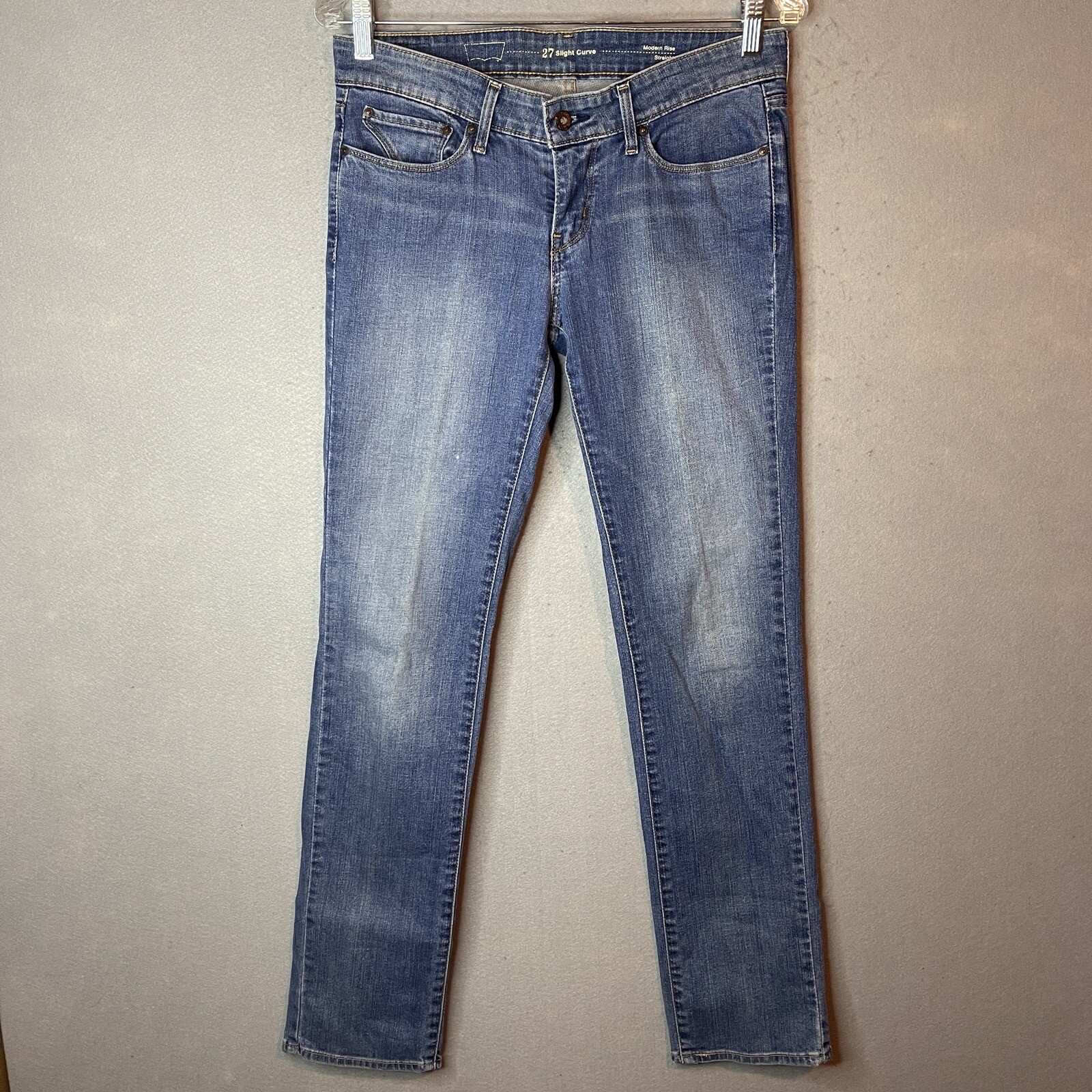 Levi's Womens Modern Low Rise Curvy Straight Leg Jean… - Gem