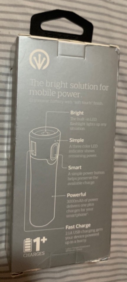 iFrogz Golite 2.0 Portable Charger & Flashlight - 3000mAh Battery ...