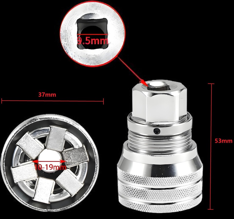 Upgraded Adjustable Universal Socket Wrench, Manual Socket Wrench ...