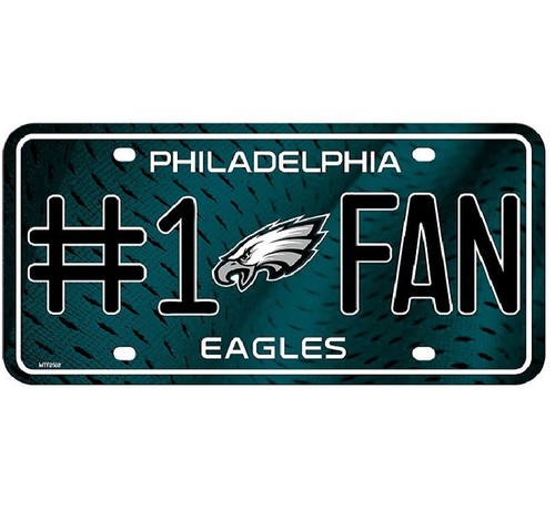 Philadelphia Eagles #1 Fan Metal License Plate 767345351418| eBay