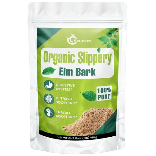 Slippery Elm Slippery Elm Powder Organic Elm Bark Made from Inner Bark ...