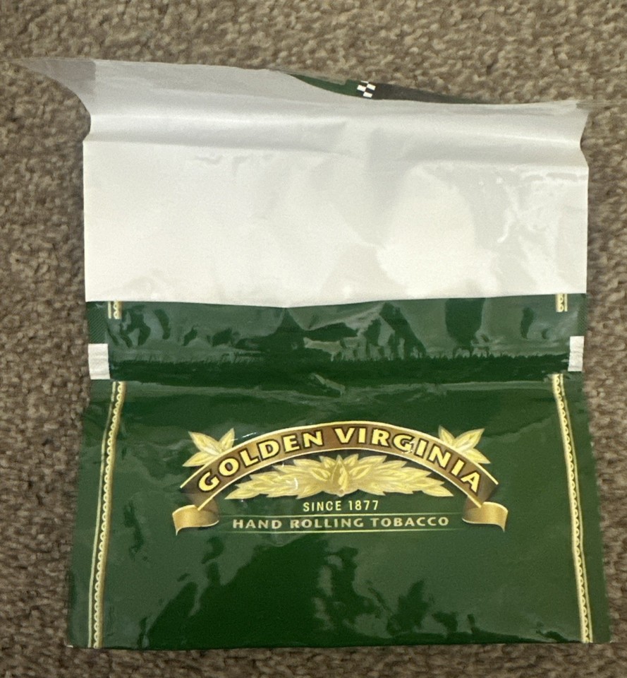 Golden Virginia 50g Empty Tobacco Pouch (No Tobacco) No Silly Questions ...