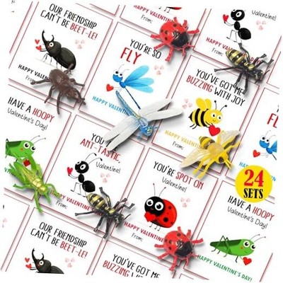 Valentines Day Gifts for Kids Classroom Bugs, School Party Favors ...