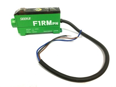 Seeka F1RM-PN Fiber Optic Sensor, Brown: 12-24VDC, Blue: 0VDC, Black ...