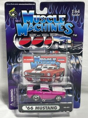 MUSCLE MACHINES 66 MUSTANG, Pink, 02-42, 1/64 | eBay