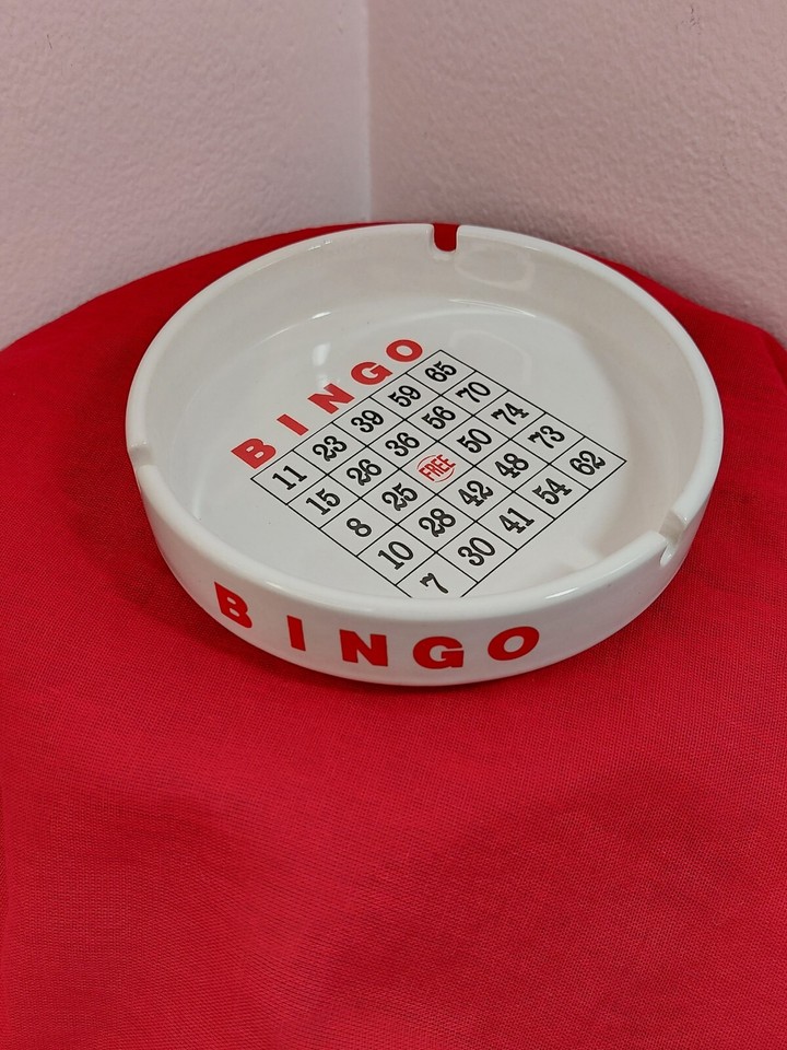 Vintage Ceramic Bingo Ashtray Lego Korea | eBay