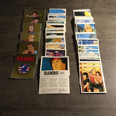RAMBO ( 1986 )- Lot de 8 Images Stickers Panini au choix! | eBay