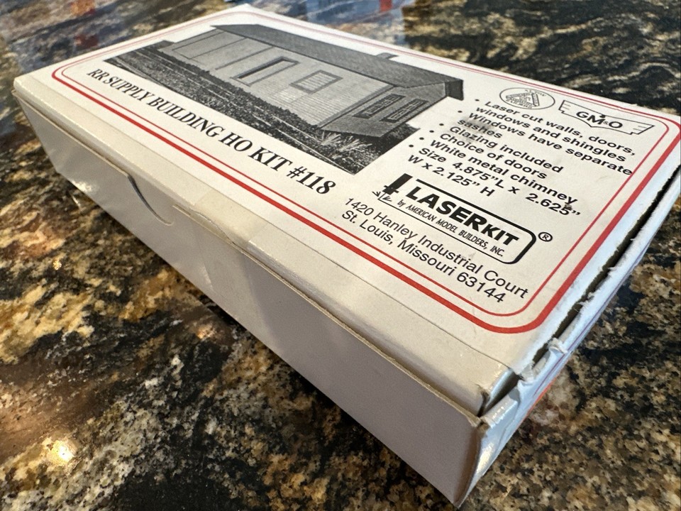 American Model Builders LaserKit HO Scale Kit #118 Railroad Supply Building NIB! | eBay