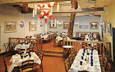 ALBUQUERQUE, NM New Mexico LA PLACITA RESTAURANT Interior~Pinata Chrome ...
