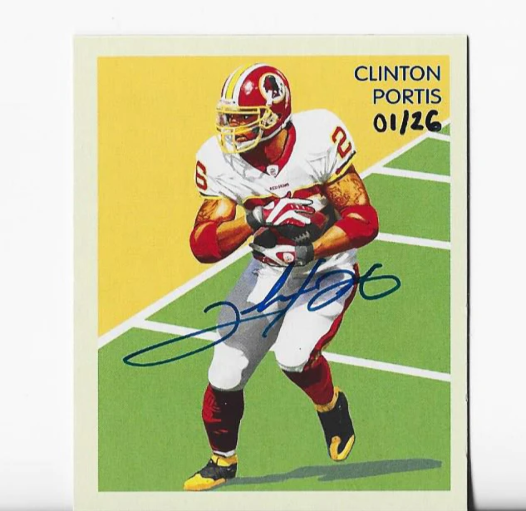 Clinton Portis 2009 Upper Deck #NC71 (01/26) Autograph Card | eBay