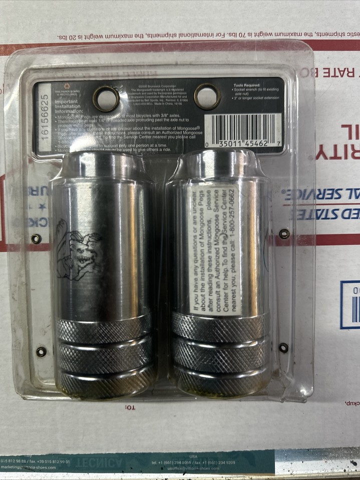 MONGOOSE Bicycle Pegs Oversized Freestyle Cro-moly BMX Bikes | eBay