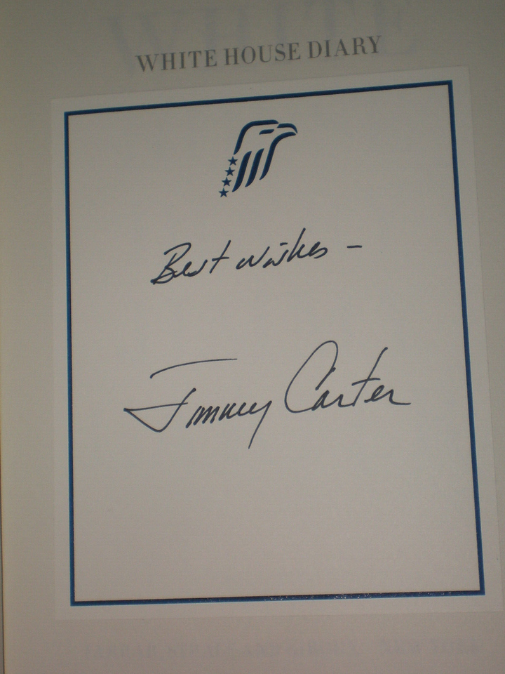 First Edition WHITE HOUSE DIARY JIMMY CARTER Signed RARE Full Name ...