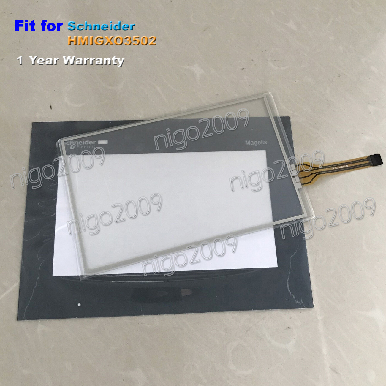 for Schneider HMIGXO3502 Touch Screen Glass with Protective Film 1 Year ...