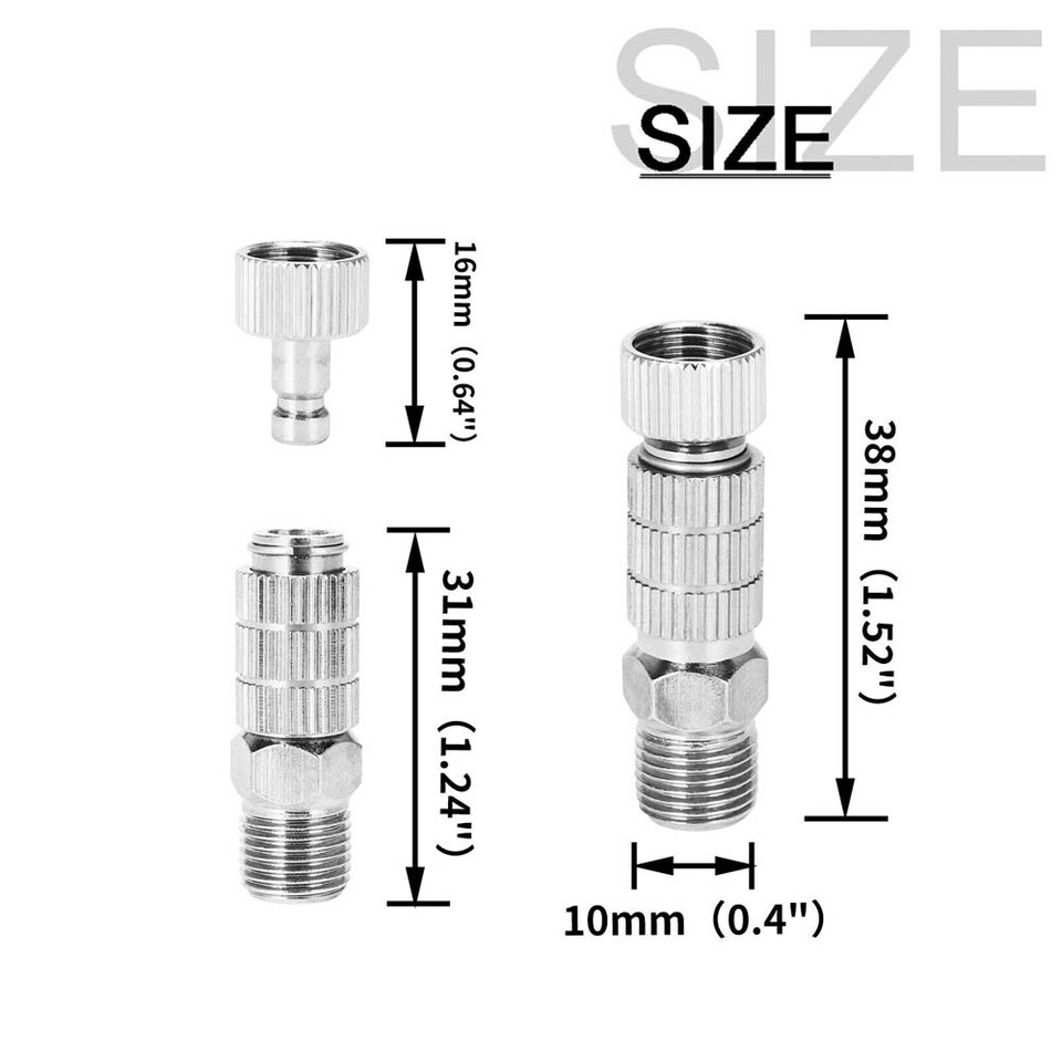 Airbrush Quick Release Disconnect Adapter 1/8" Plug Adpter Fitting Air ...