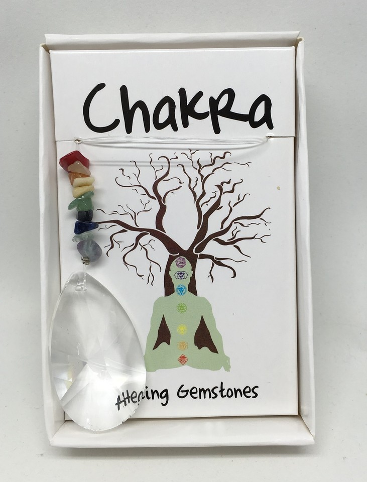 65cm Chakra Suncatcher / Crystal Sun Catcher - Heart, Teardrop or Round ...