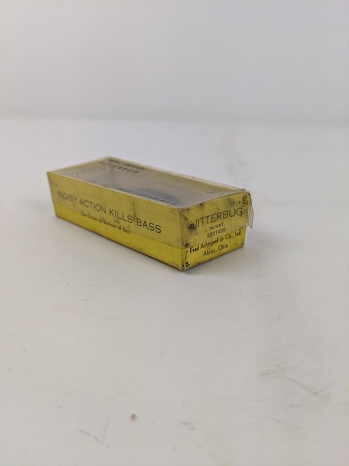 Vintage Fred Arbogast Jitterbug Fishing Lure Akron Ohio Original Box | eBay