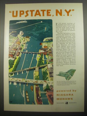 1956 Niagara Mohawk Advertisement - Port of Oswego - Upstate, N.Y. | eBay