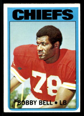 1972 Topps - Bobby Bell - #177 Kansas City Chiefs GD/GD+ | eBay