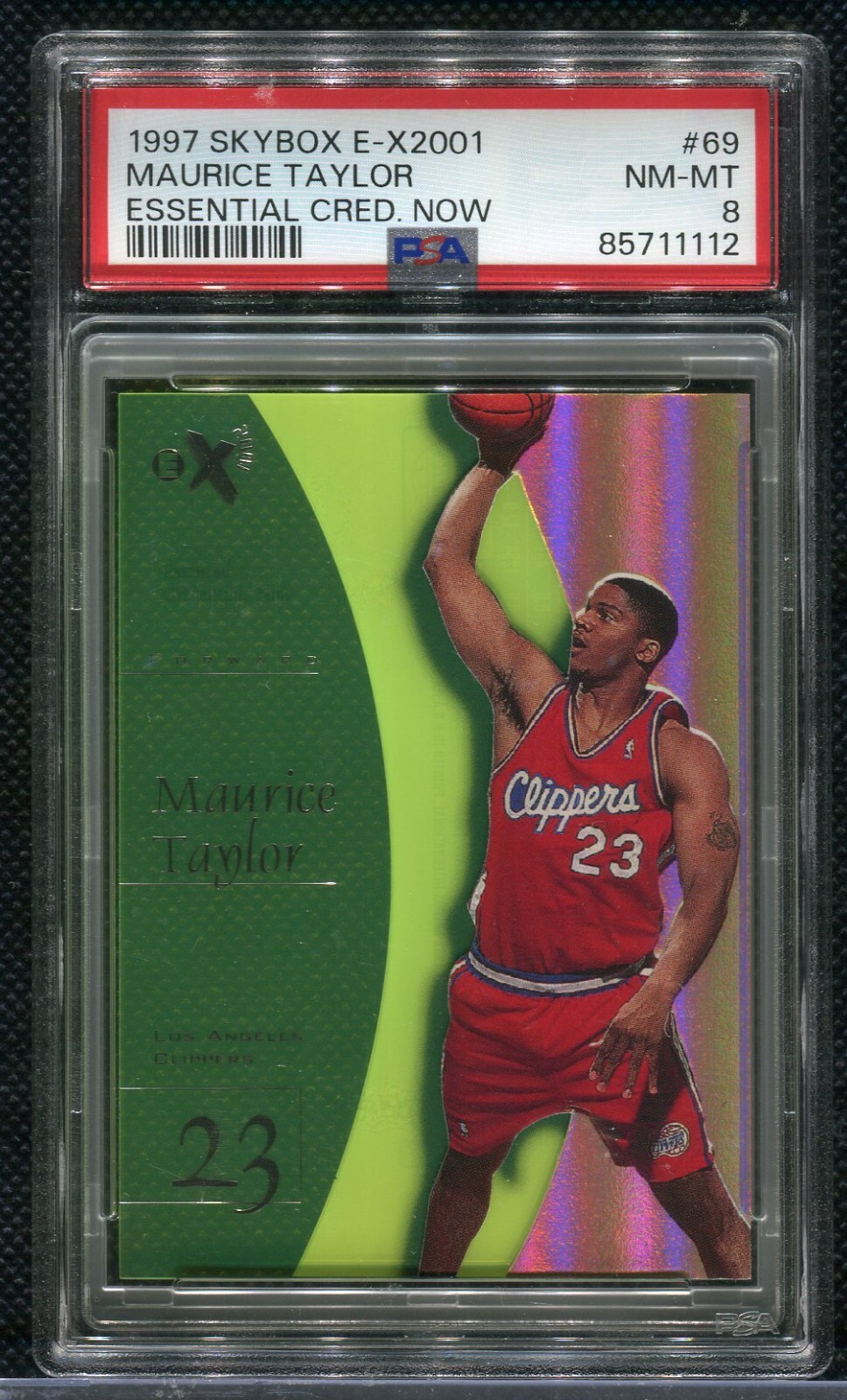 1997-98 EX2001 - Essential Credentials Now #69 Maurice Taylor /69 (RC ...