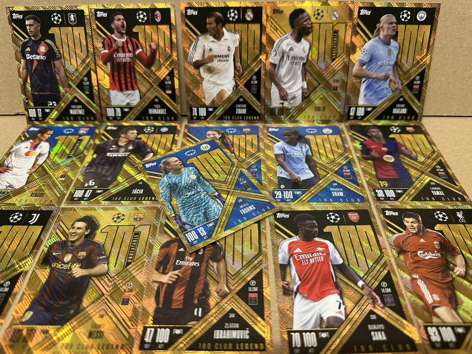 Topps Match Attax Extra 2024/25 - 100 Club unbeatable select your card ...