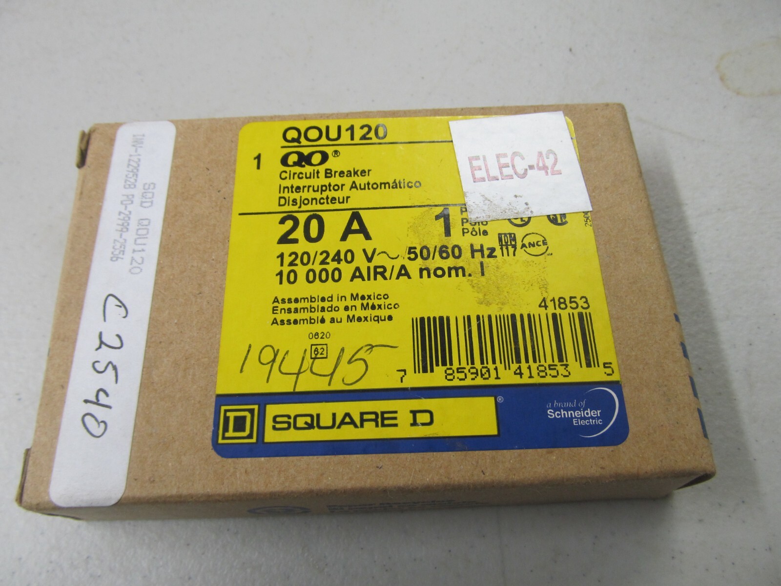 Square D QOU120 Industrial Control System for sale online | eBay