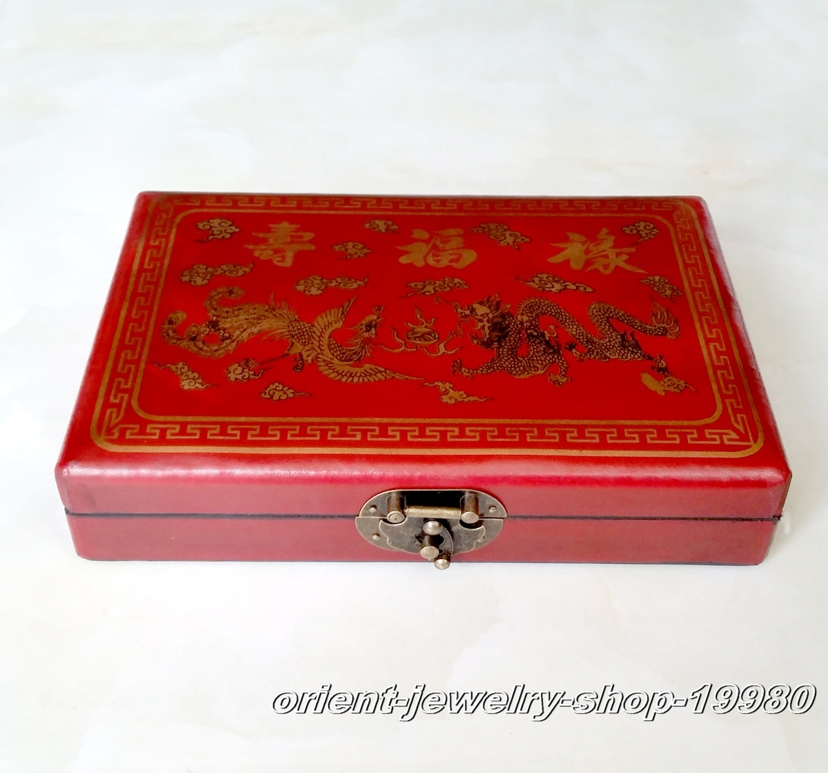 144 Chinese Mah-Jong Set W/ Portable Retro Mahjong Dragon Phoenix Box ...
