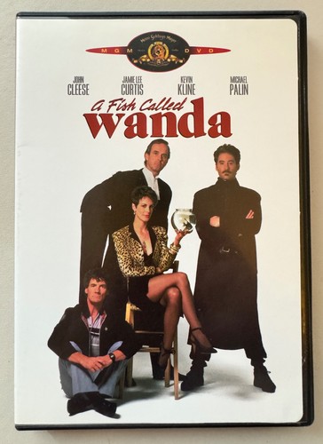 A Fish Called Wanda DVD, booklet, case, Cleese, Curtis, Kline, Palin ...