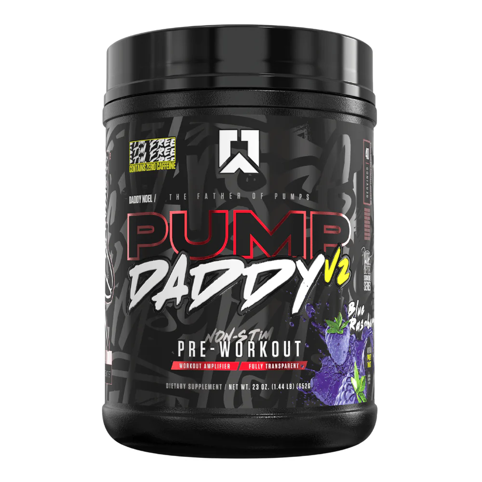 RYSE Pump Daddy V2 Non-Stim Pre-Workout 650g Blue Raspberry | eBay