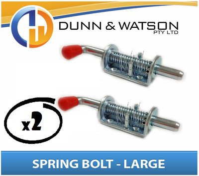 Large Spring / Shoot Bolt x 2 (Caravan, Trailer Camper, Motor home ...